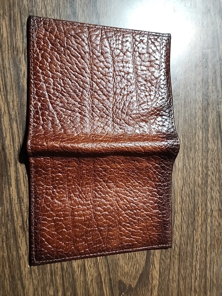 Chicago Leather Works Wallet 3 1/2 X 4 1 1/2 Ecellent Condition W-028 ...