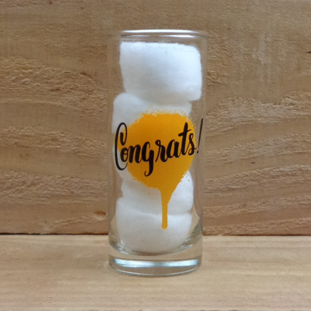 CONGRATULATIONS - CONGRATS "Shot Glass - Shooter" orig. | eBay