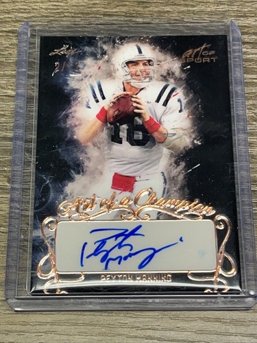 Peyton Manning Auto! Rare Leaf Autograph 2/12! GOAT 🐐 NFL Legend! | eBay
