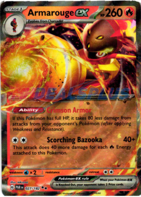 NM Pokemon Paradox Rift Armarouge EX Double Rare 027 #027/182 | eBay