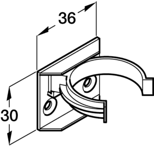 10 X Kitchen Plinth Kick Board Clips & Brackets Screw Fixing 32mm Black ...