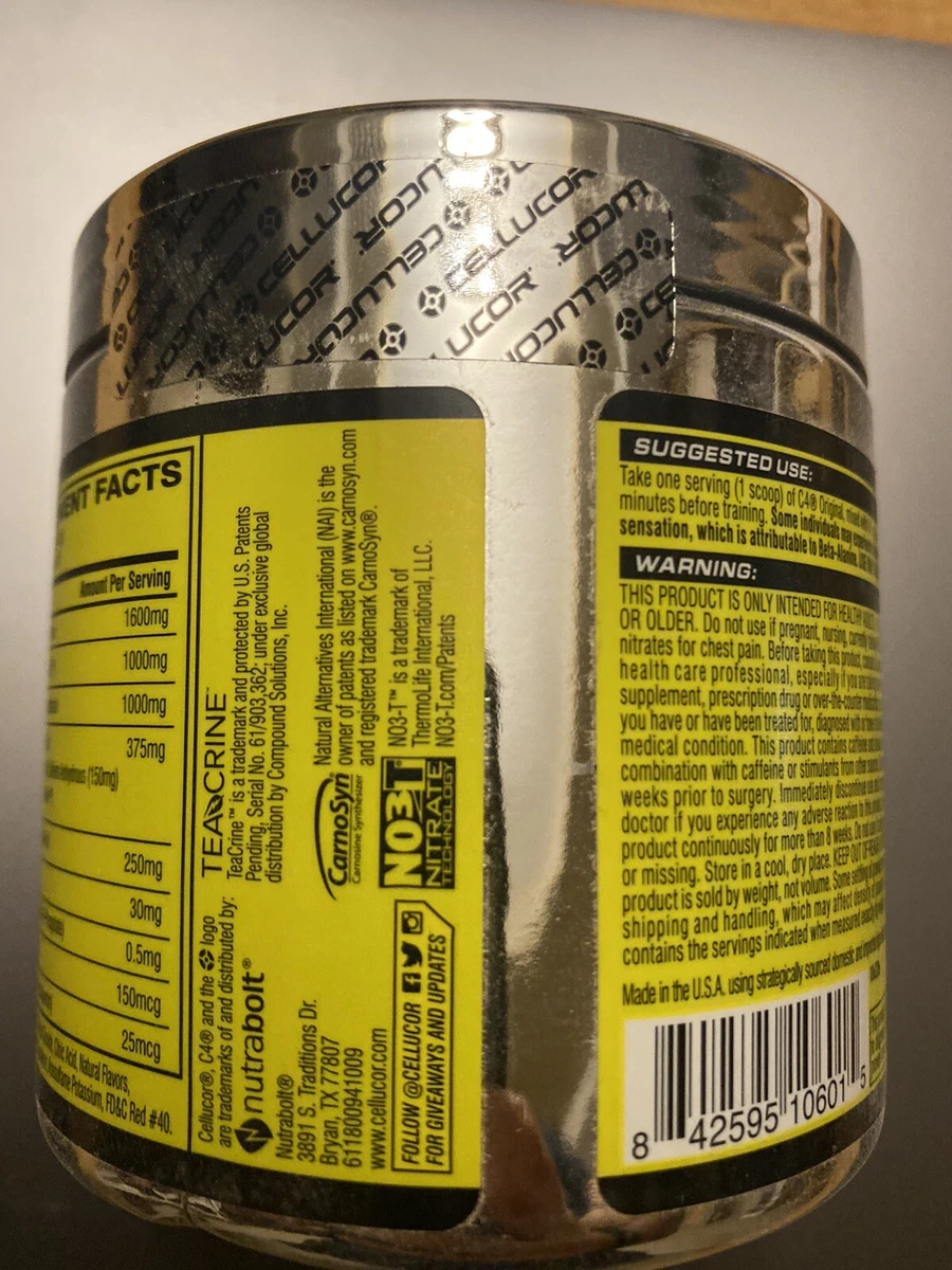 C4 Pre Workout Warning Label | EOUA Blog