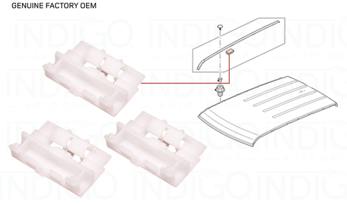 FACTORY OEM LAND ROVER WEATHER STRIP CLIP SET x3 RANGE SPORT 06-13 ...