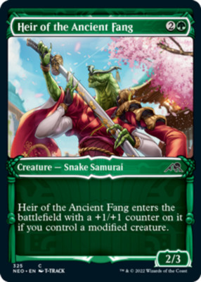 Heir of the Ancient Fang - Foil - Showcase NM, English MTG Kamigawa ...