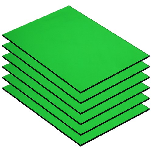PMMA Acrylic Sheets Colored Transparent 7 x 5Inch Green 6 Pcs ...