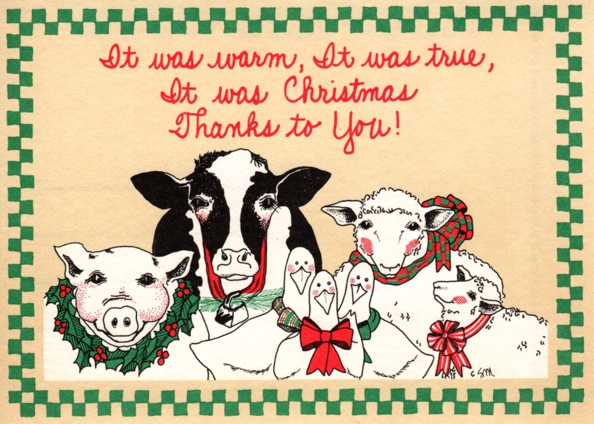Christmas Farm Animals