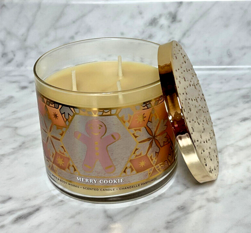 Bath & Body Works Candle 3-Wick Merry Cookie 14.5 oz | eBay