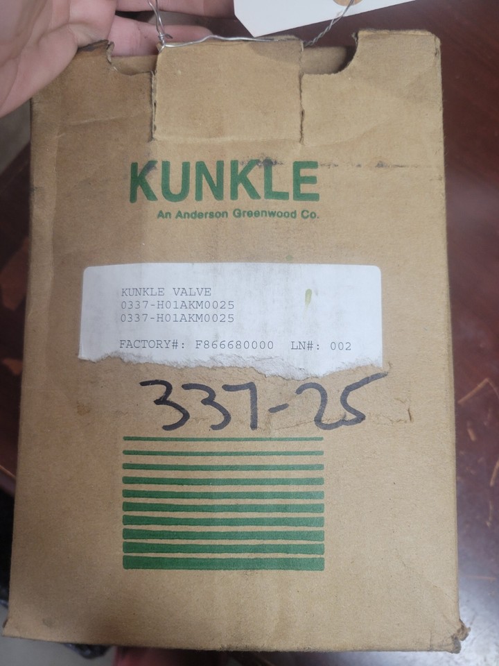 Kunkle 0337-H01AKM0025 or 337-25 Kunkle Valve | eBay