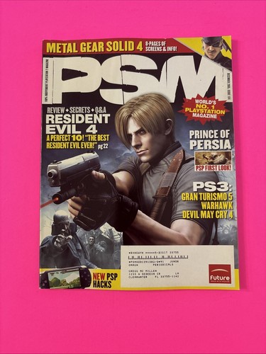 PSM Magazine December 2005 #104 Playstation Resident Evil 4 Gran ...