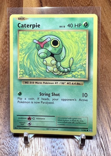 Caterpie 3/108 Evolutions XY Common Pokemon Card NM | eBay