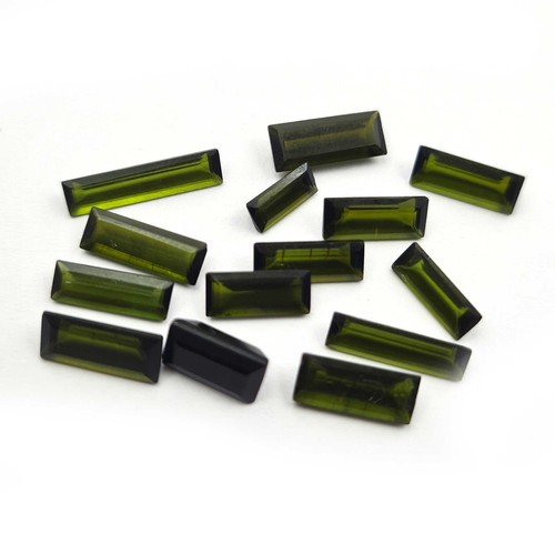 Tormalina verde naturale taglio baguette pietra preziosa sfusa 3x5-5-16 ...