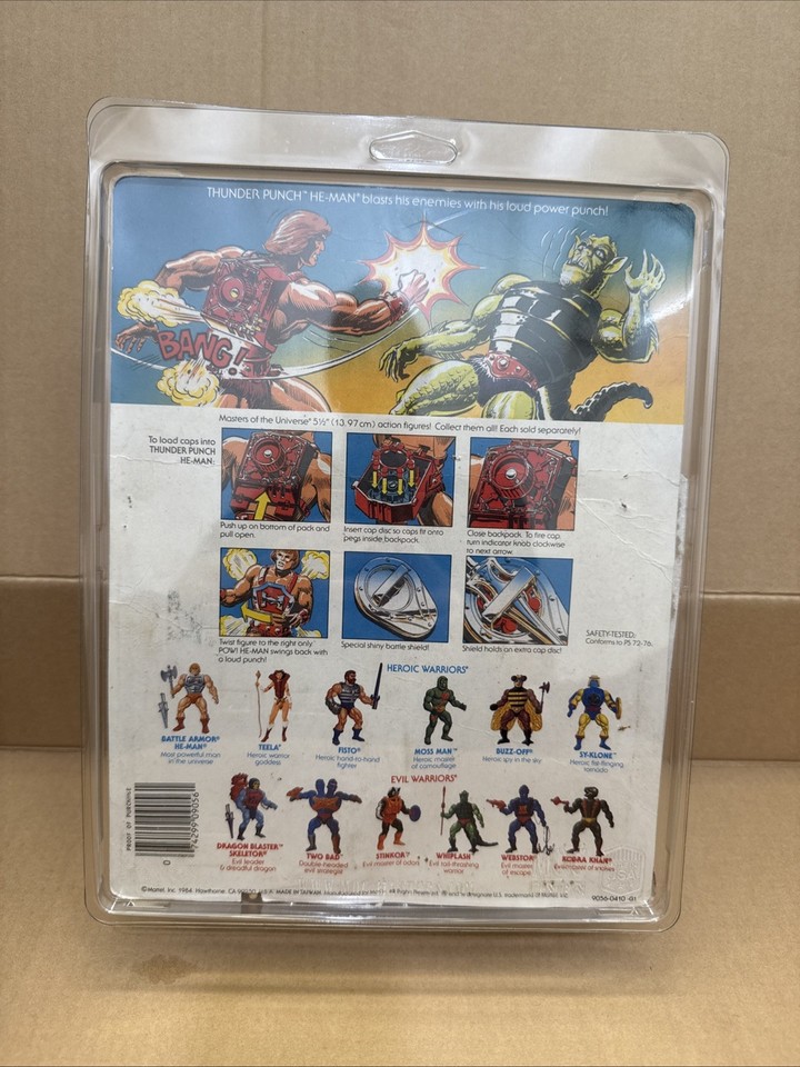 1984 Mattel MOTU Masters of the Universe THUNDER PUNCH HE-MAN Complete ...