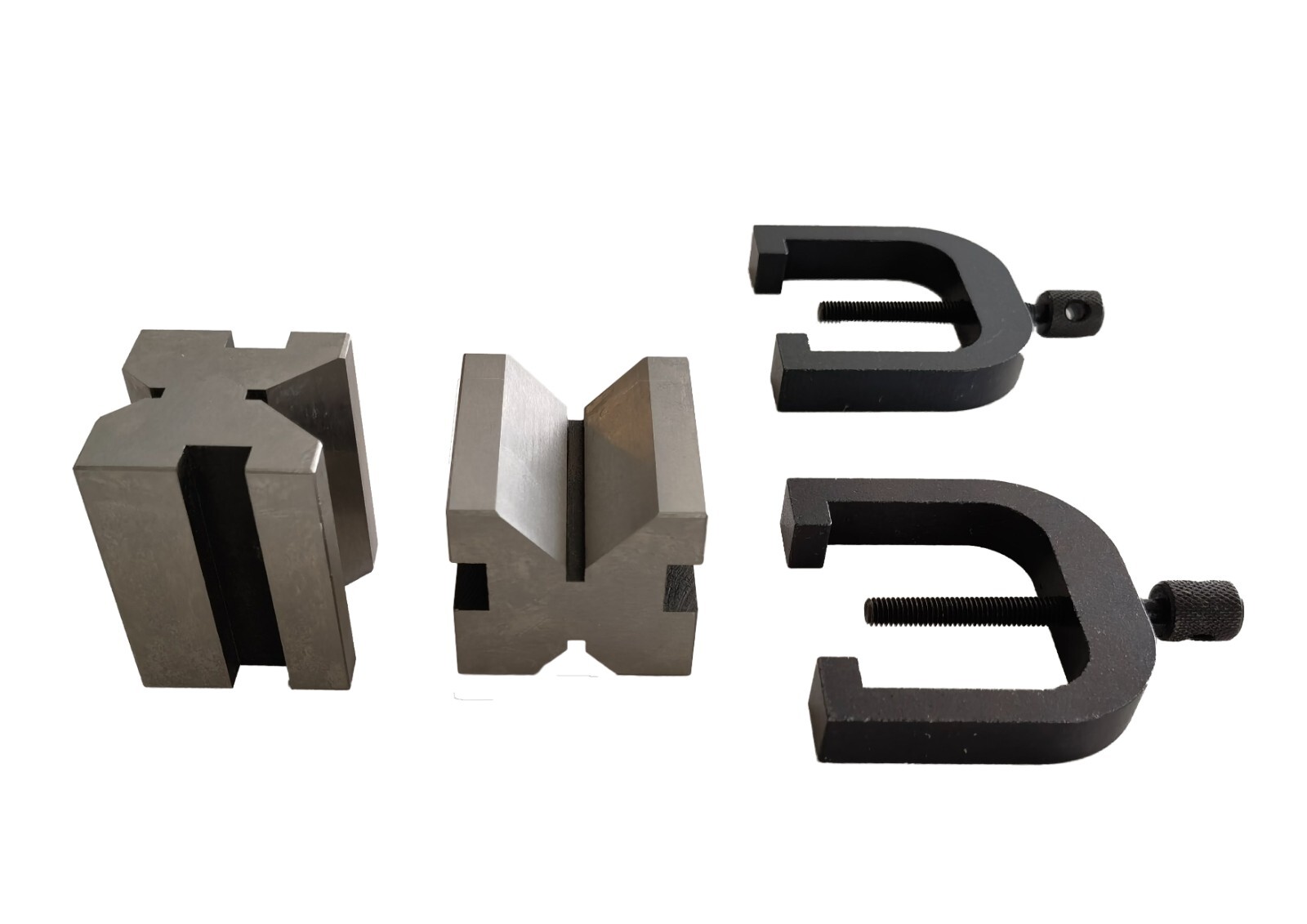 1-1/4x1-1/4x1-5/8" Precision V-Blocks & Clamp Set, 1" Capacity One Pair ...