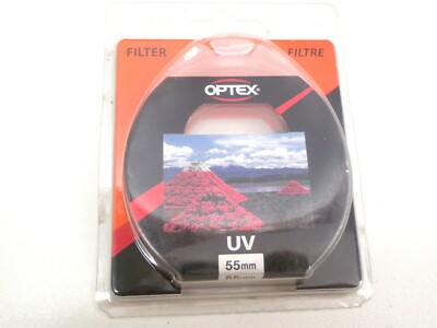 55MM UV FILTER CAMERA LENS OPTEX DIGITAL SLR PHOTOGRAPHY CIRCULAR ...