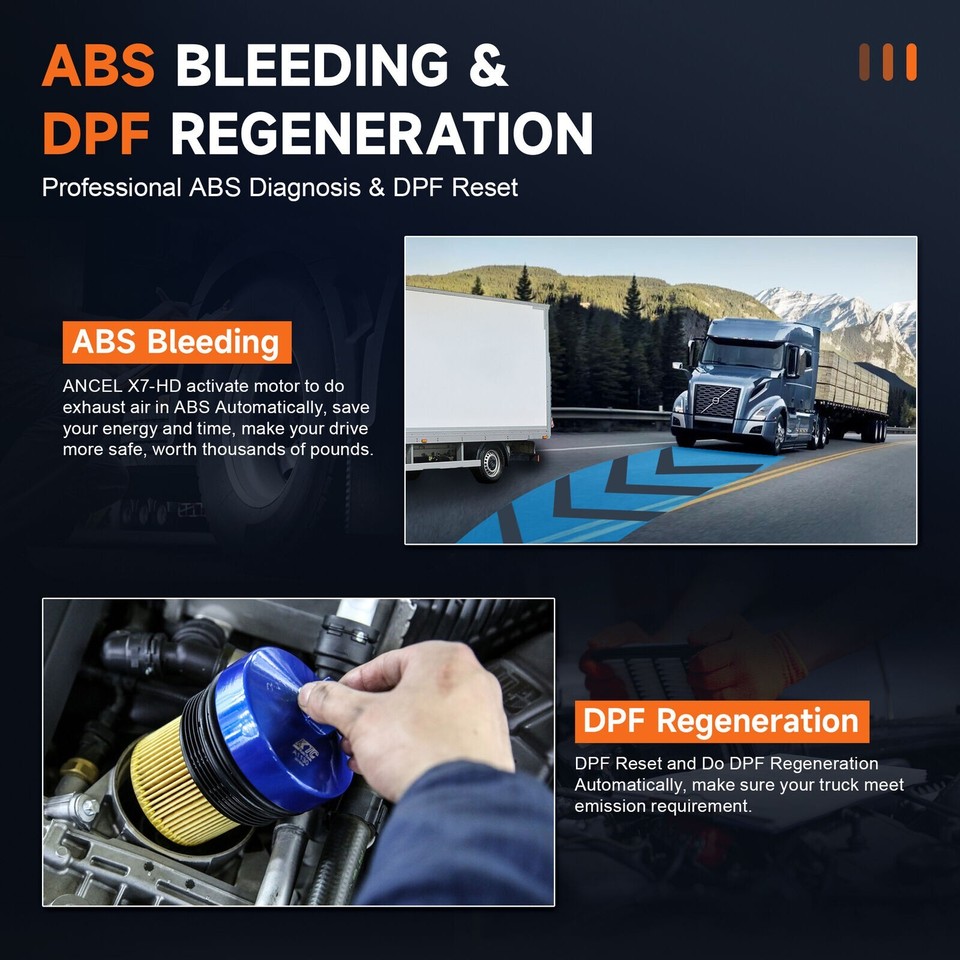 Freightliner OBD2 Commercial Semi-Truck Rig Fault Code Reader Scanner ...