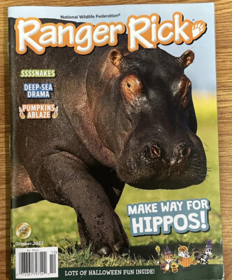 Ranger Rick Magazine October 2022 Make Way For Hippos | eBay
