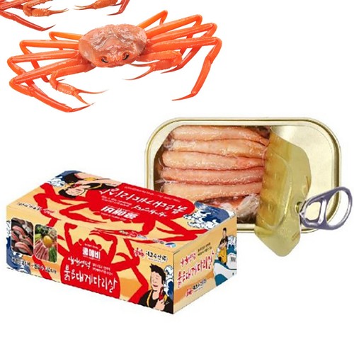 DEAHO-M Canned Yeongdeok Snow Crab Legs Meat Can 115g Korea Seafood ...