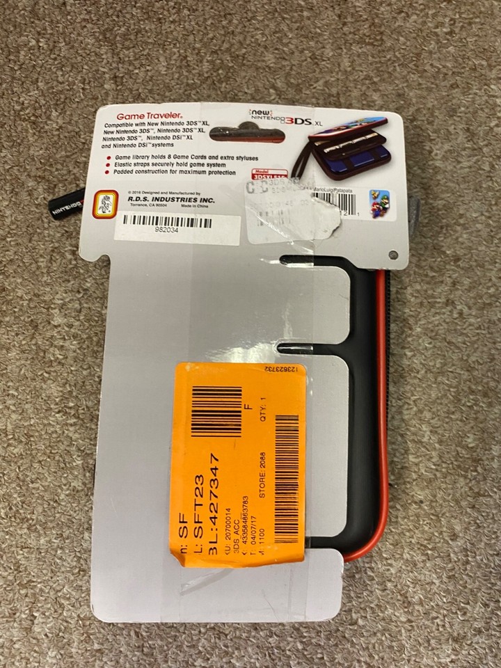 RDS Nintendo DS3 Super Mario Carrying Case / Traveling Case Near Mint ...