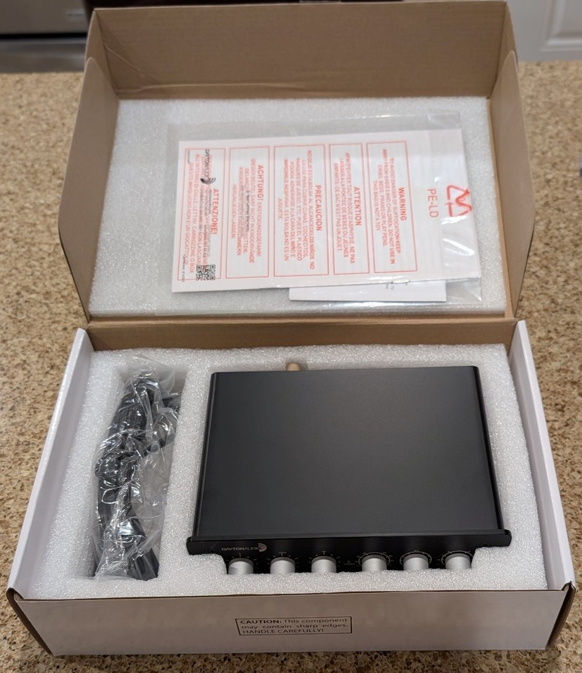 Dayton Audio DTA-100LF Desktop Subwoofer Amplifier with EQ (Open Box ...