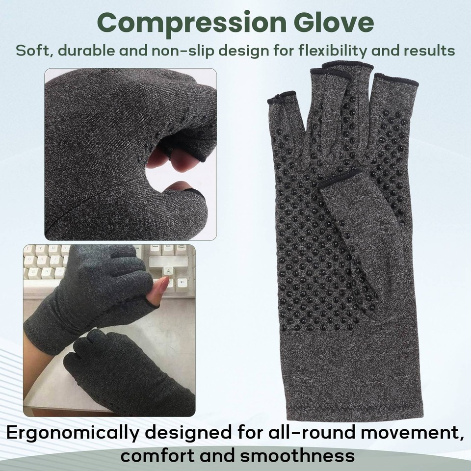 Compression Glove For Rheumatoid, Osteoarthritis - Heat Hand Gloves ...