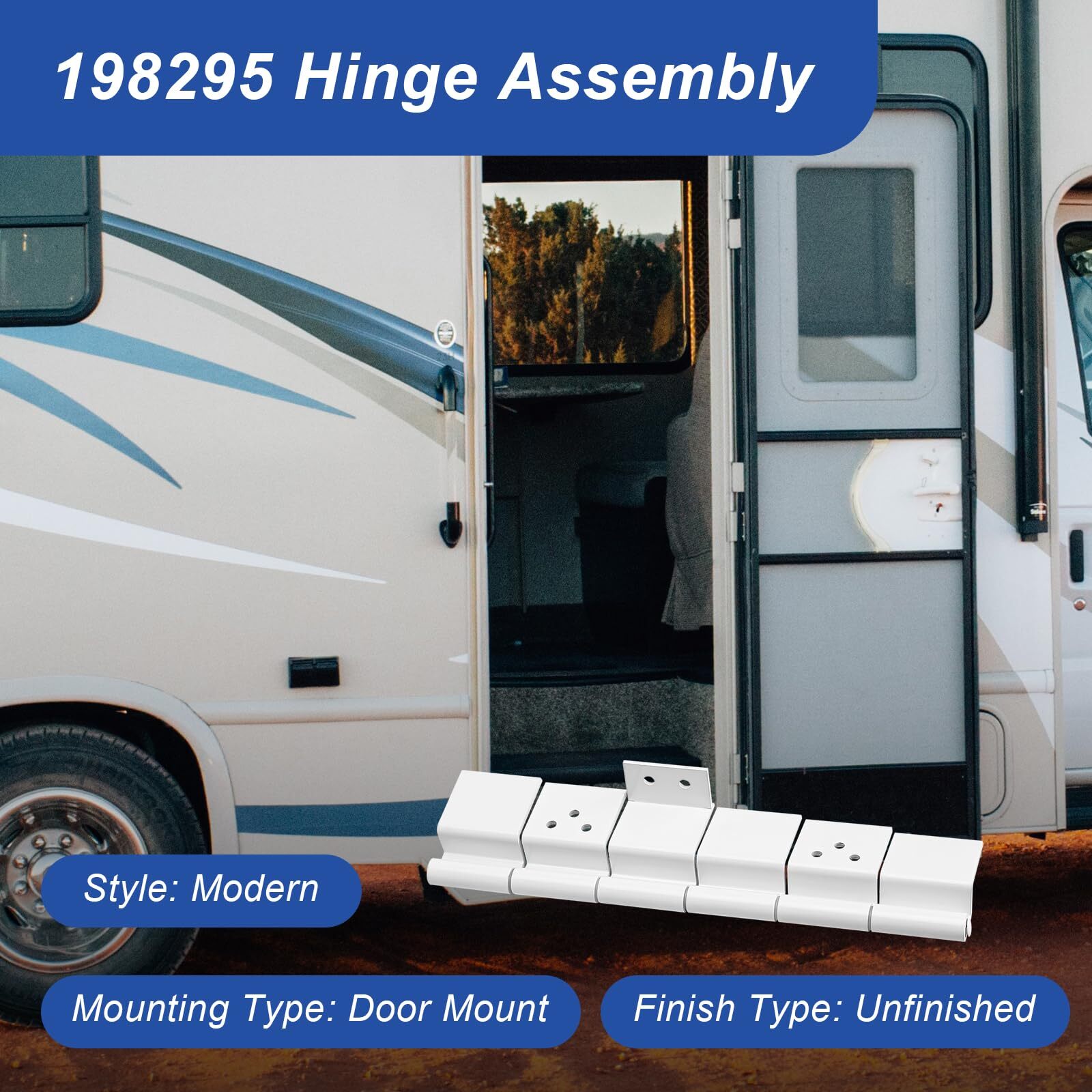 2 Pack Trailer Door Hinge Rv Door Hinge Rv Entry Door Replacement Parts ...