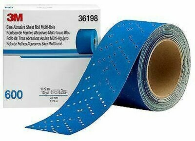 3M-36198 Hookit Bleu Abrasif Feuille Rouleau Multi-Hole,(2.75 inch X ...
