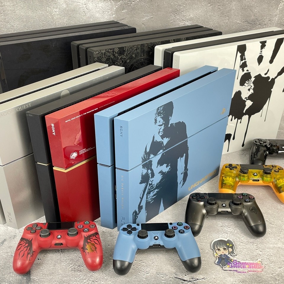 PS4 Sony PlayStation 4 Pro 500GB 1TB Limited Edition Console Complete ...