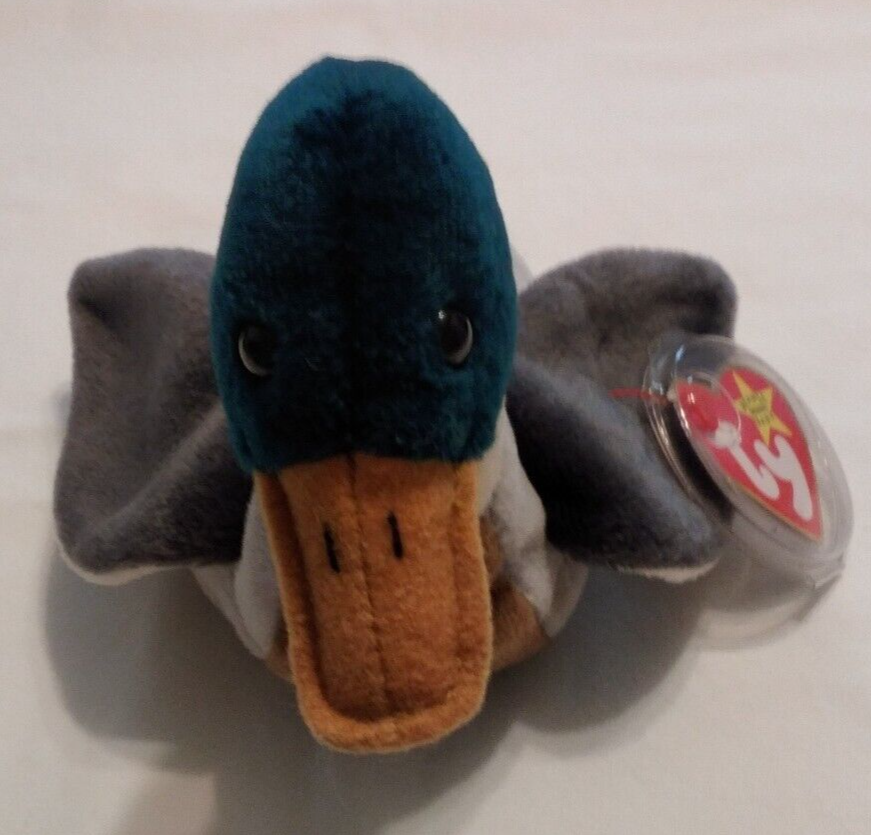 Ty Original Beanie Baby Jake the Mallard Duck Plush Toy 1998 | eBay