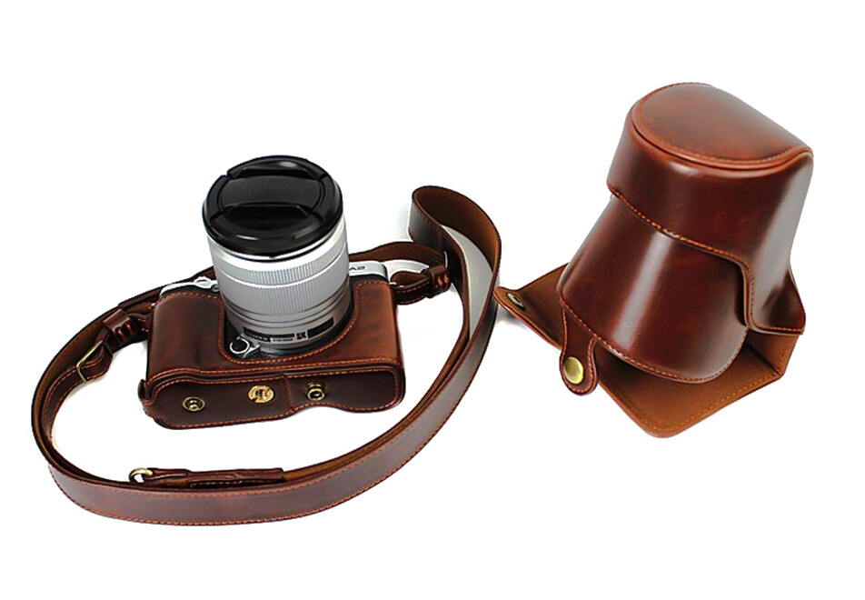 Battery Compartment Camera Bag Case for Fujifilm X-A3 X-A5 X-A10 Coffee ...