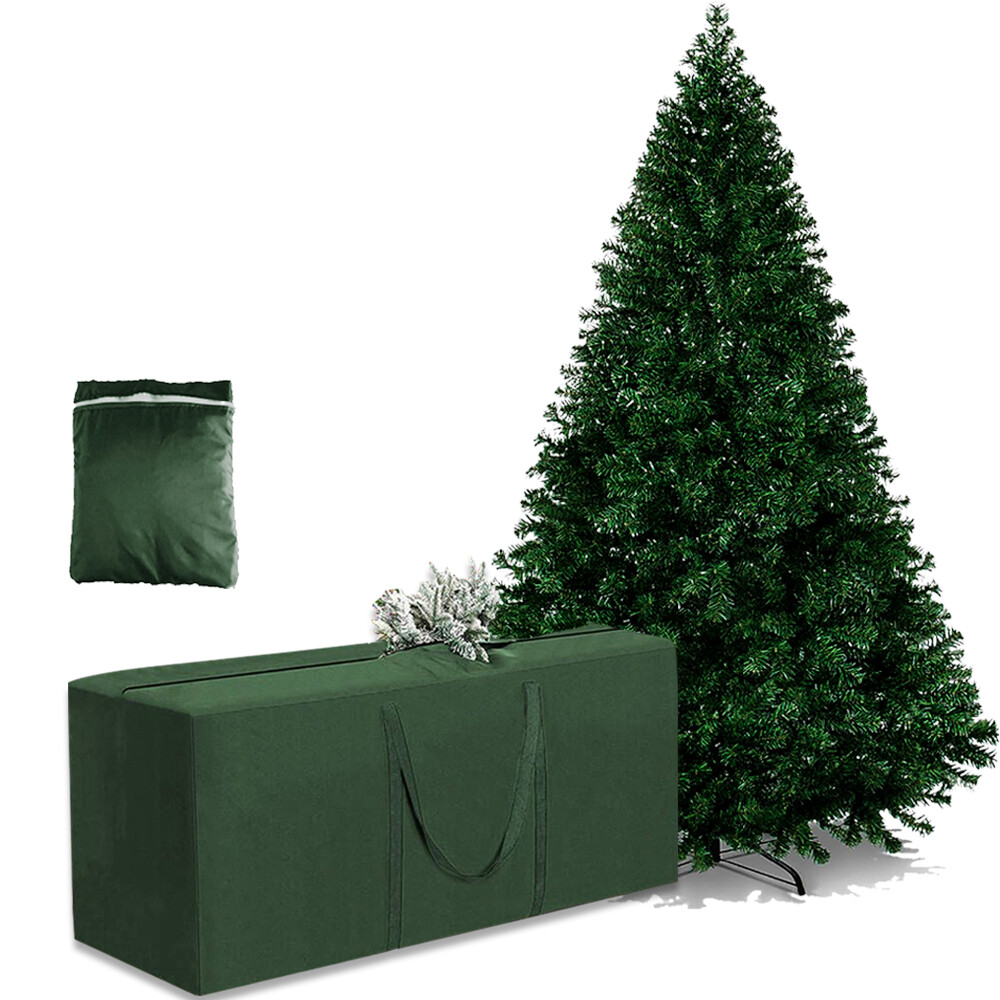 7.5FT Artificial PVC Christmas Tree W/Stand &9FT Large Xmas Ornament ...