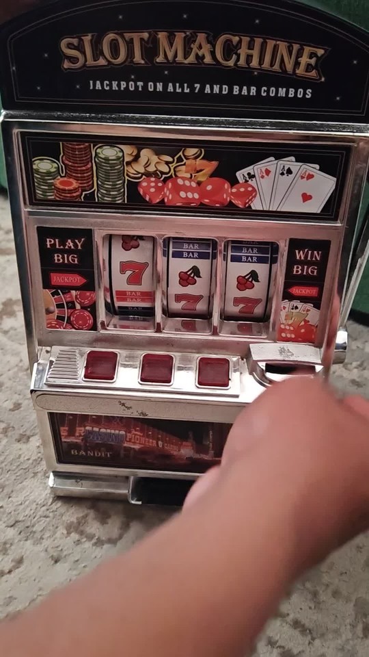 Toy Slot Fruit Machine Money Bank One Arm Bandit Piggy Bank Money Box ...