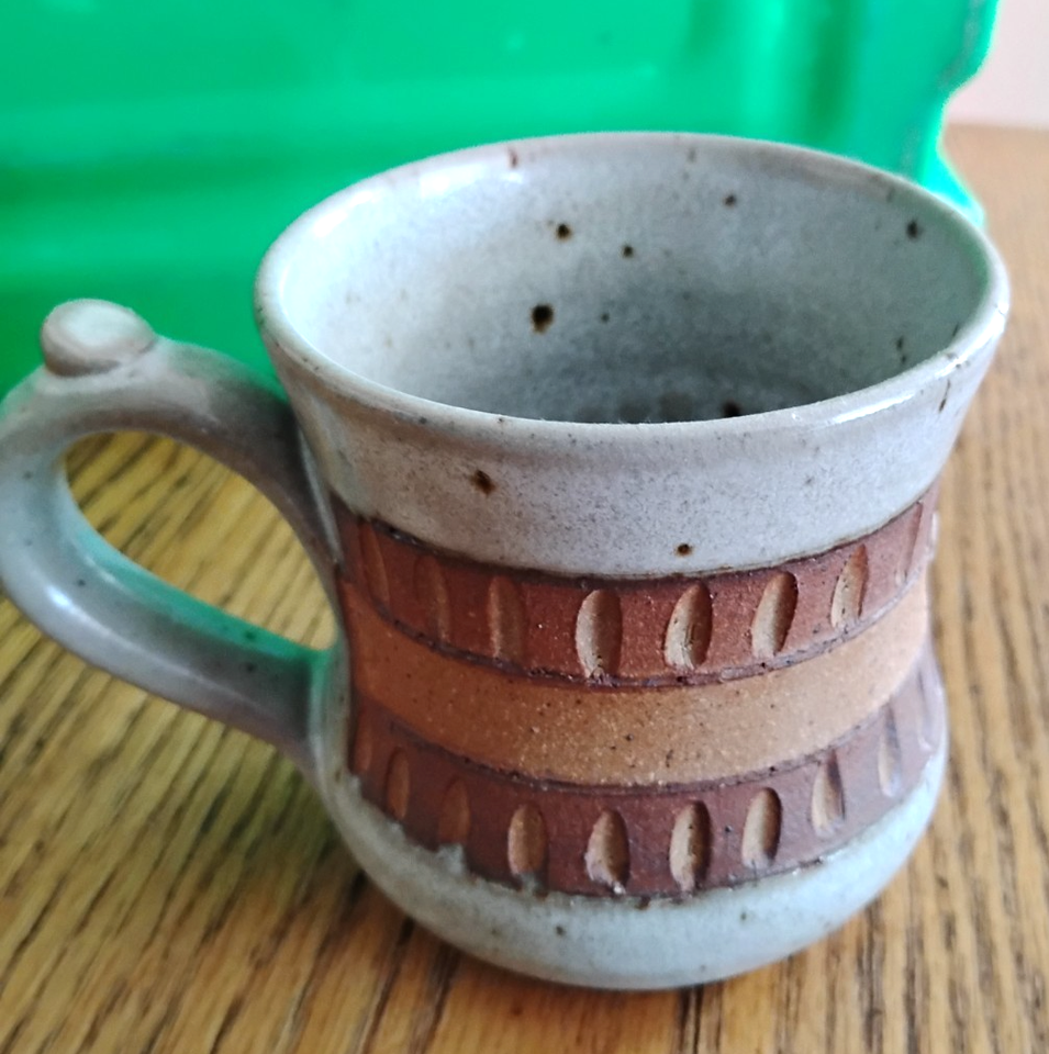 Glen Eyrie Colorado Springs souvenir Hand Thrown Pottery Coffee Mug Cup ...