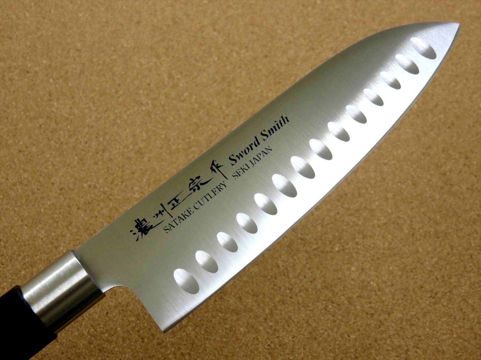 Japanese Masamune Kitchen Dimple Santoku Knife 170mm 6.7 inch Round ...