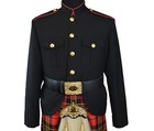 Scottish Class A Honor Guard Kilt Jacket With Red Trim And Gold Thistle ...