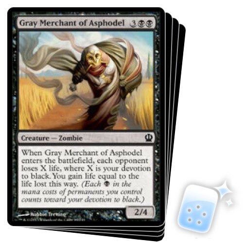 GRAY MERCHANT OF ASPHODEL X4 Theros THS Magic MTG MINT CARD | eBay