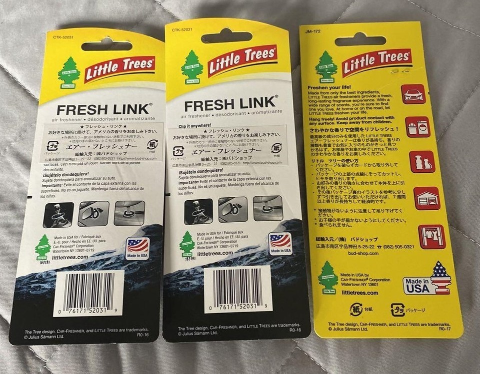 Little Trees Car Hanging Air Freshener Discontinued Scent BLACK ICE ...