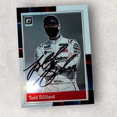 Todd Gilliland NASCAR autographed card 2021DONRUSS OPTIC 1988 RETRO #85 ...