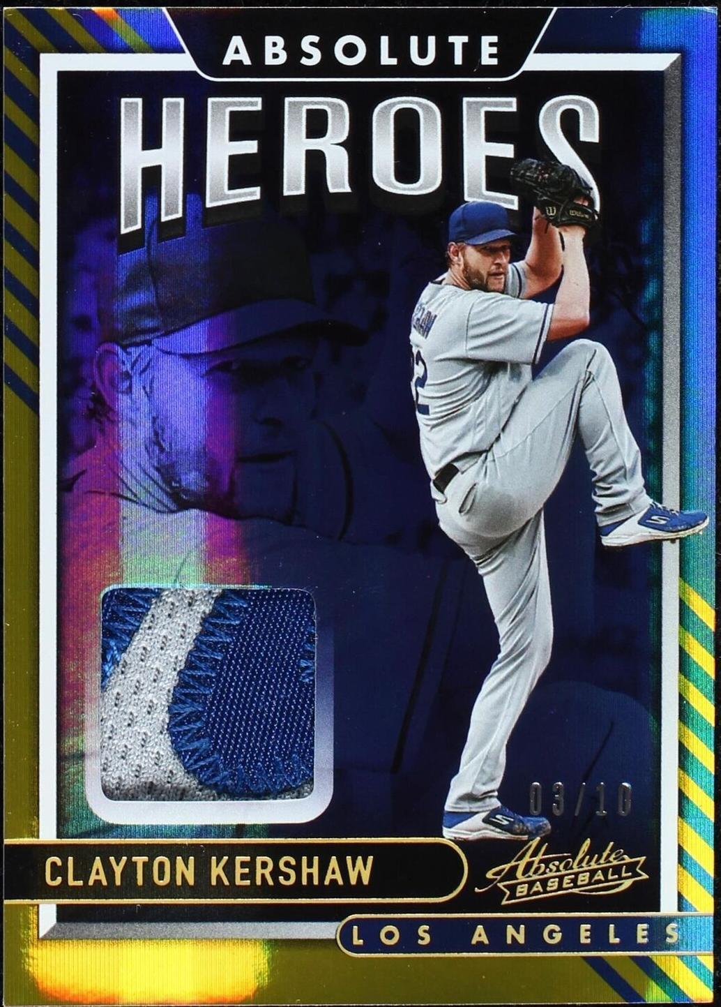 2022 Panini Absolute - Absolute Heroes Memorabilia Clayton Kershaw #AHM ...