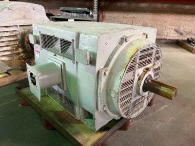 400 HP General Electric AC Electric Motor 1200 RPM Fr 509LL DPBB 2300 V ...