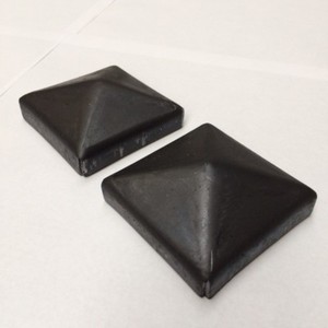 2" 50mm Metal Post Caps Fence Flat Tops Wrought Iron Gates Railings ...