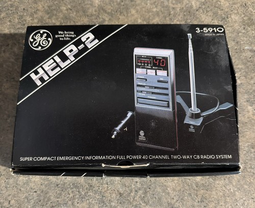 Vintage GE General Electric HELP-2 40 Channel 2-Way Emergency CB Radio ...