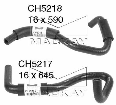 MACKAY HEATER HOSE KIT FOR Holden Rodeo RA TFS85 TFR85 2&4WD 4JJ1 3.0L ...