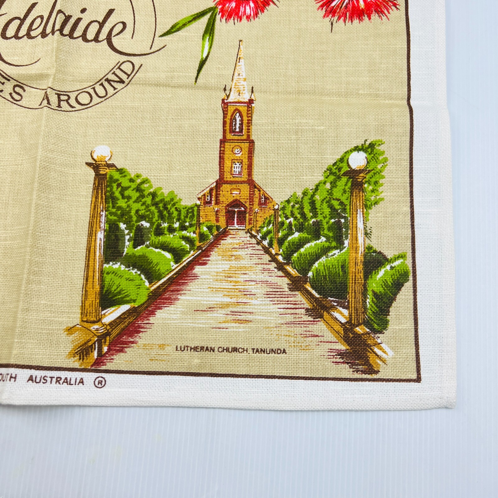 Historic Adelaide Souvenir Tea Towel Retro Collectable RARE Ross | eBay