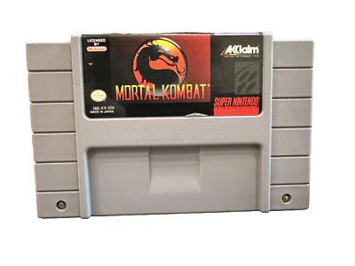 Mortal Kombat (Nintendo SNES, 1992) | eBay