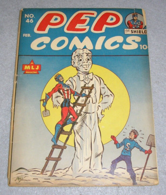 Antique Golden Age Comic Book PEP Comics No. 46 w/Early Archie WWII Era ...