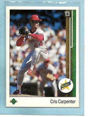 CRIS CARPENTER - 1989 Upper Deck - "Rookie" - #8 - Cards - $1.00 ...