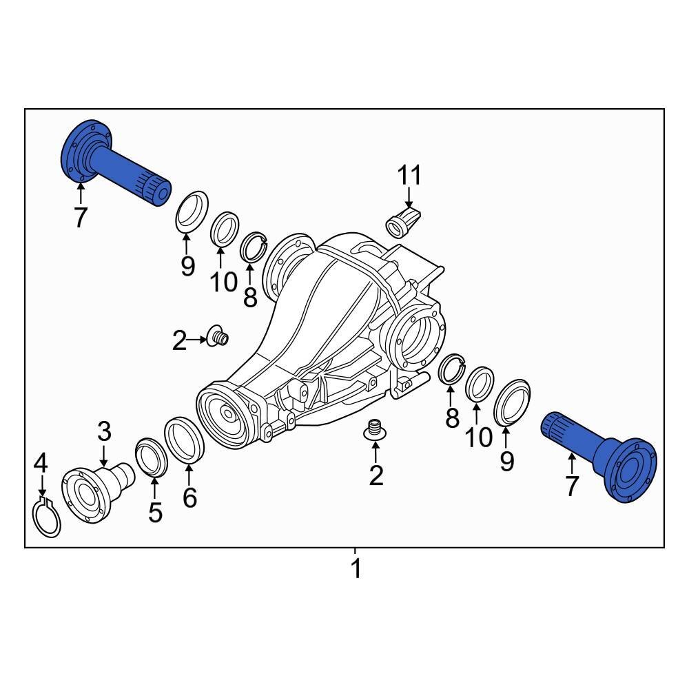 For Audi SQ5 2018 Audi 0D3598071 Rear Left Drive Axle Shaft | eBay