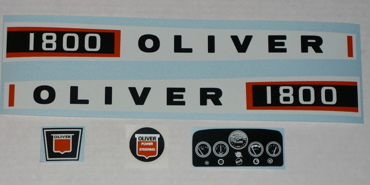 Oliver Tractor Decals