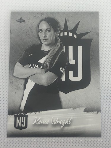2021 Parkside NWSL | #36 Kenie Wright NJNY Gotham | Black & White /700 ...