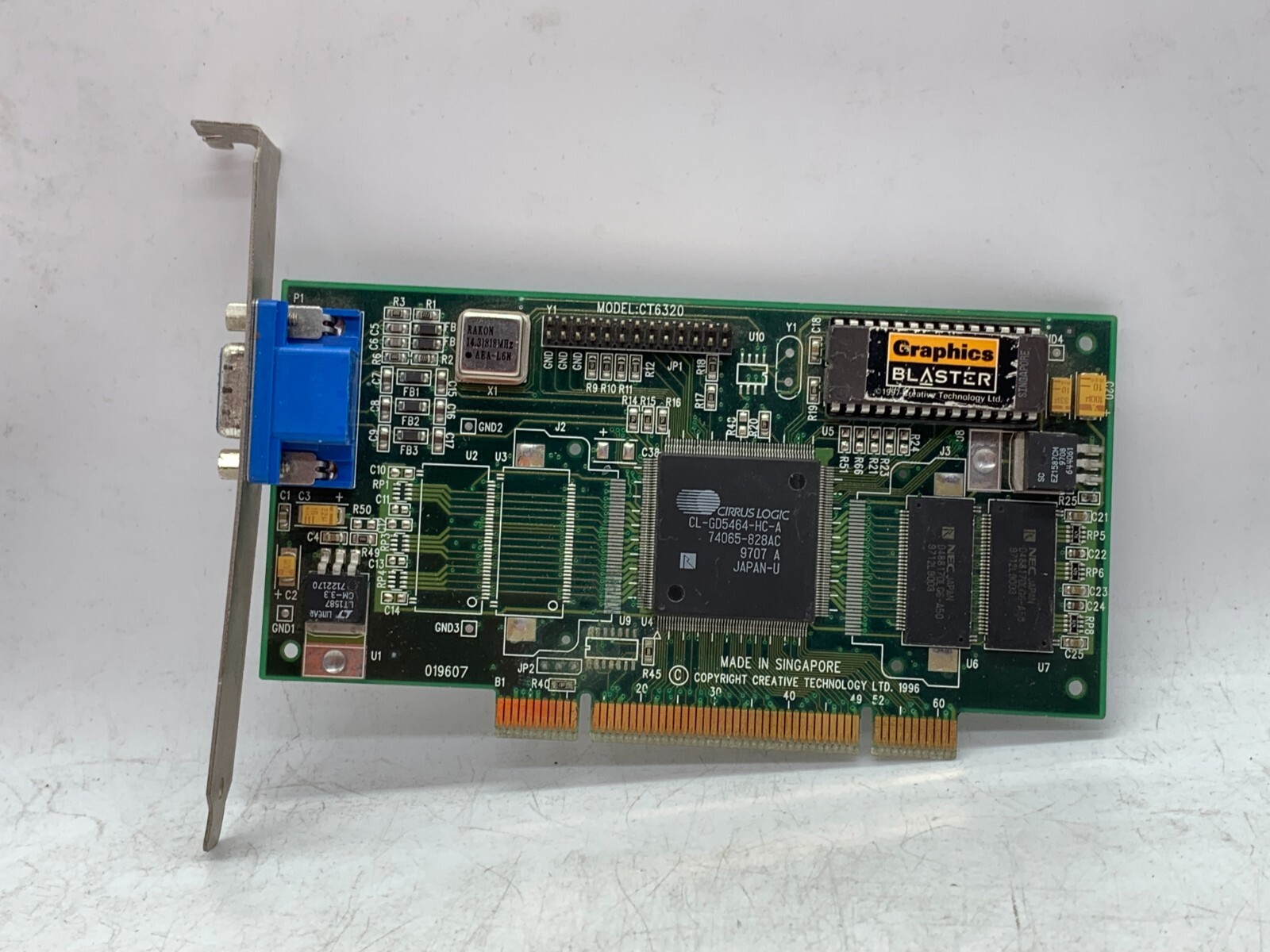 Creative Labs Graphics BLASTER PCI Video Card Cirrus Logic GD5464 ...